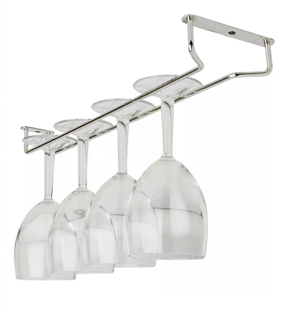 Porta Copas Colgante De Cromado Tipo Hafele De 34 Cm - CALZAVARA
